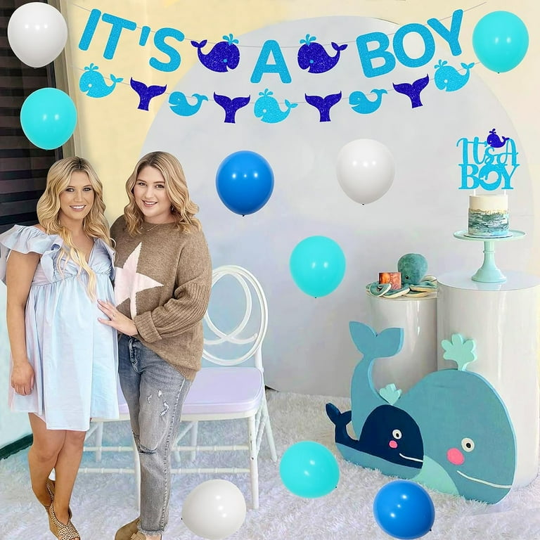 Whale Baby Shower Banner Whale Baby Shower Banner Nautical Welcome