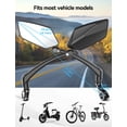 Bicycle Handlebar Mirror 1 Pair 360° Adjustable Wide Rear View Bike ...