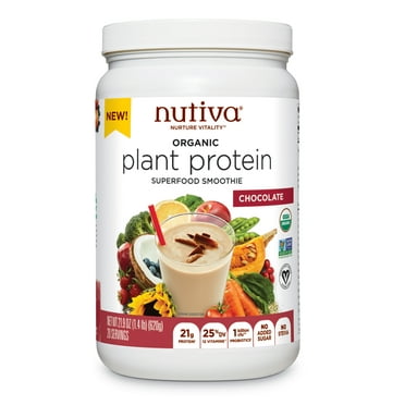 Nutiva Organic Hemp Protein Powder, Unflavored, 15g Protein, 1.0lb, 16 ...