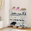 FANHAO Vertical Display 4-Tier Stainless Steel Shoe Rack, Stores Up To ...