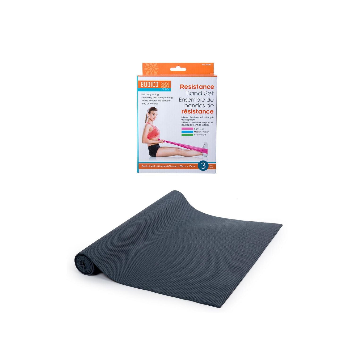 Click here for Bodico Non-Slip Yoga Mat And Exercise Resistance B... prices