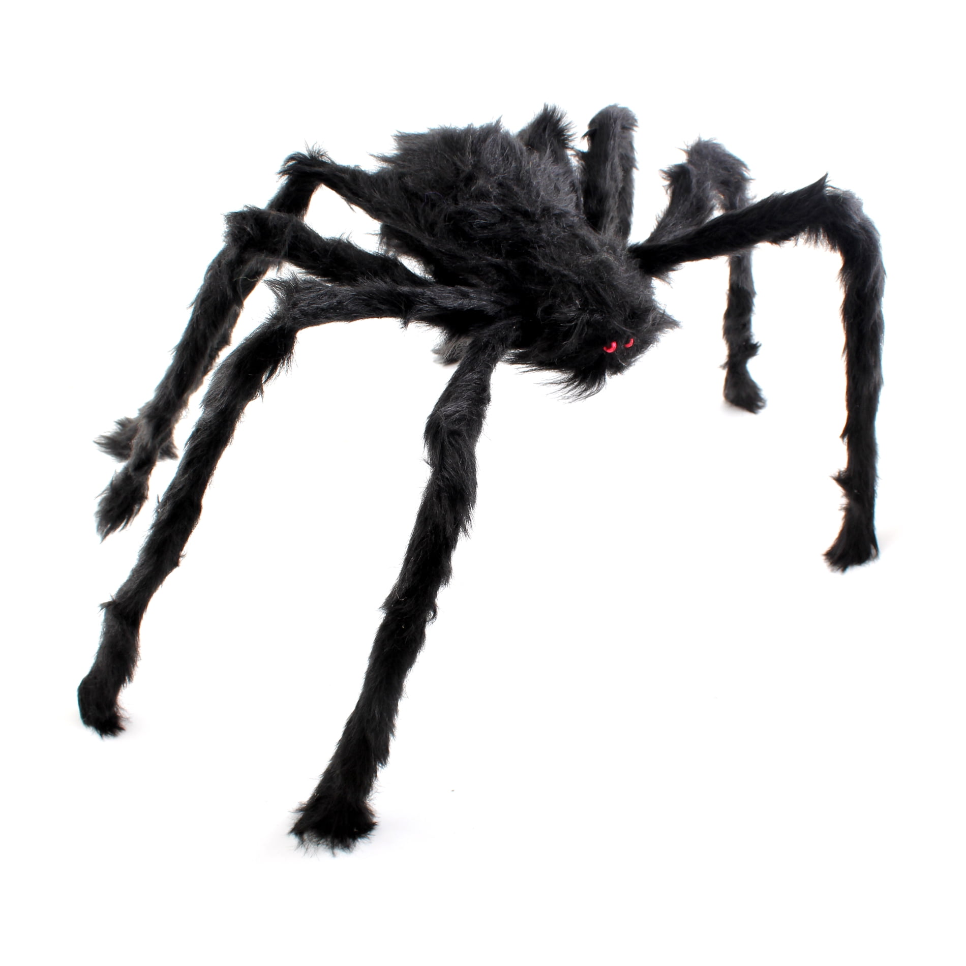 Black Realistic Bendable Plush Spider Toys Scary Home Decorations Party ...