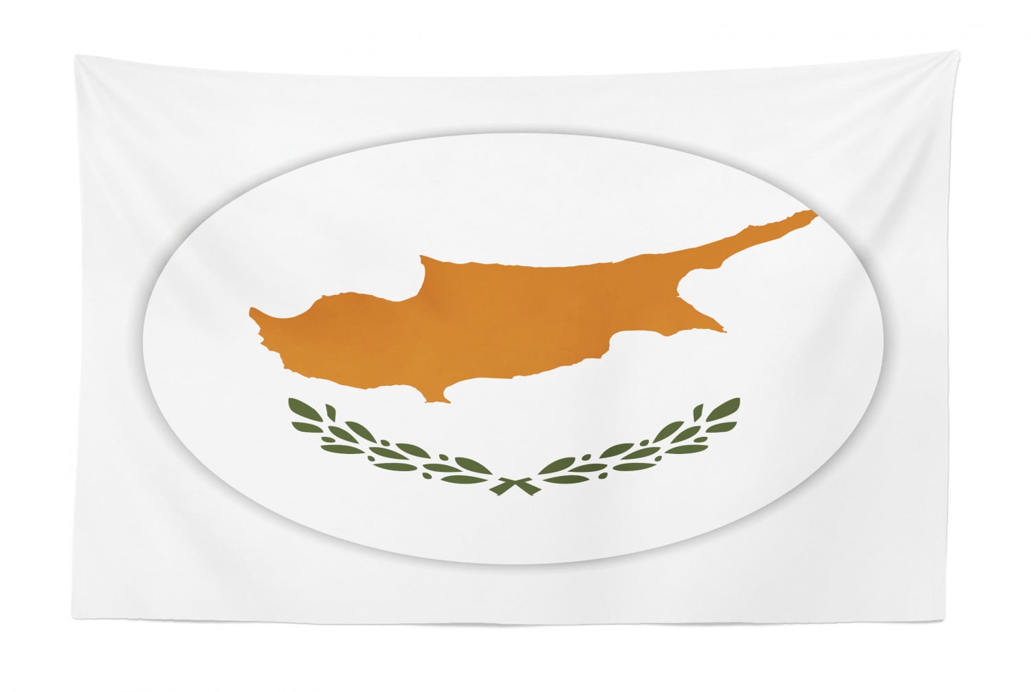 Cyprus Tapestry, Abstract Design of Blue and Grey Colored Cog Shapes ...