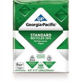 Georgia-Pacific Standard Recycled 30% Multipurpose Paper, 8.5 x 11, 20 ...