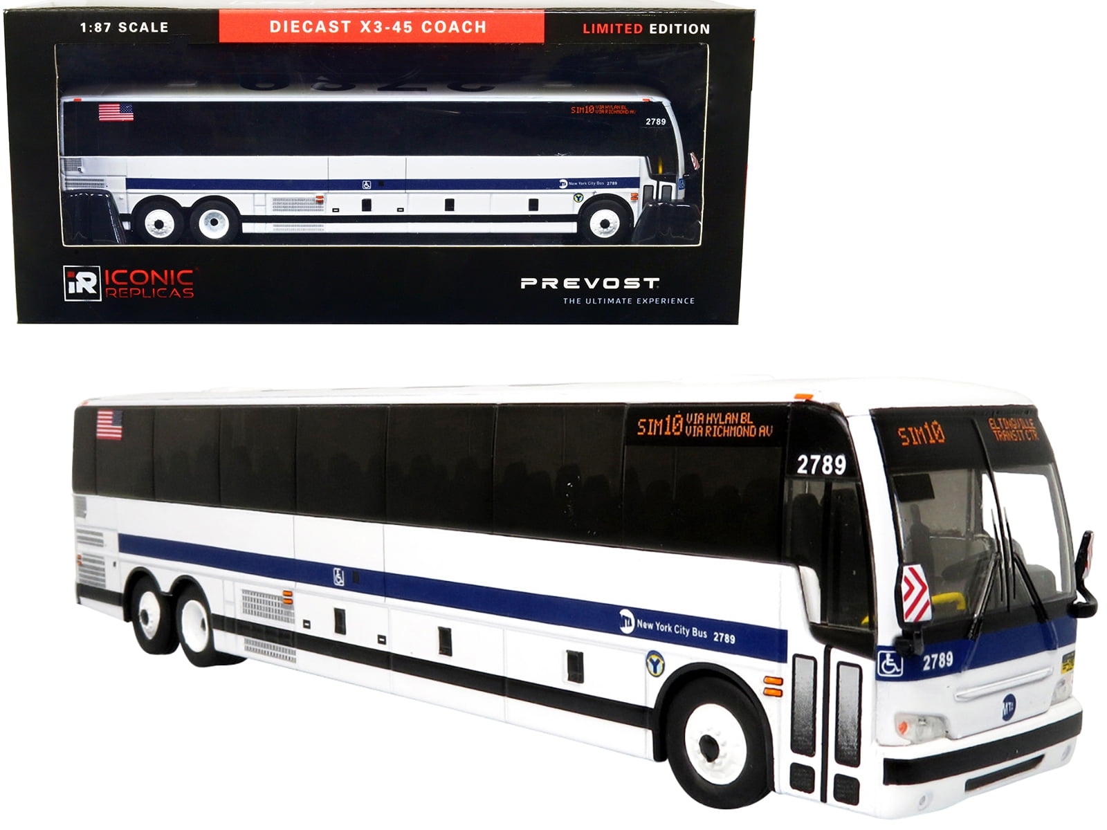 Iconic Replicas Prevost X3-45 Coach MTA NYC Bus Barbados | Ubuy