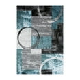 OSTI Modern Geometric Abstract Circle Area Rug, Stain Resistant ...