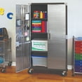 "Seville Classics UltraHD Steel Storage Cabinet, Lockable, 36"" W x 18 ...