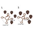 27/32MM Detachable Jeans Button Snaps Sewing-Free Pants Metal Pins Clip ...