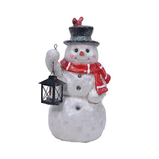 GC - Mark Feldstein - Sparkles Snowman Door Greeter w/ LED Lantern ...