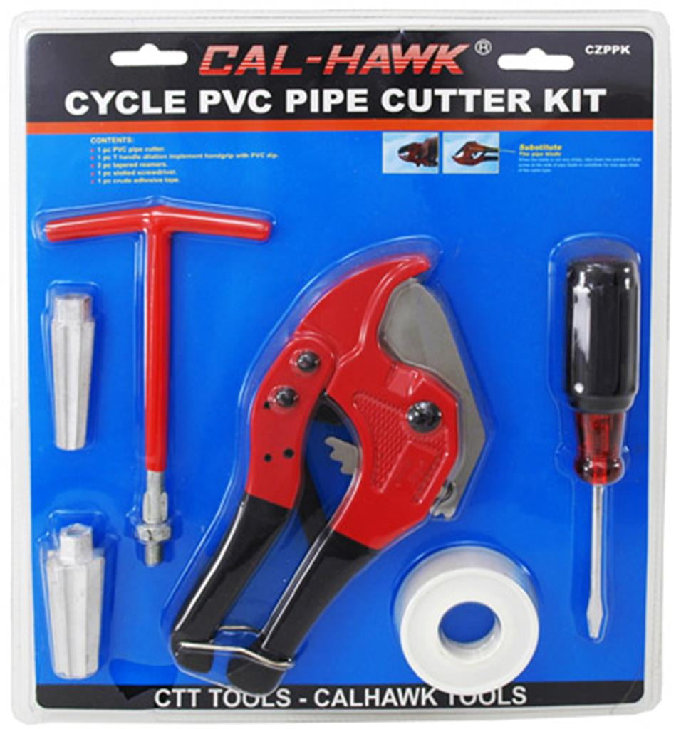 Cal Hawk Tools Cycle PVC Pipe Cutter Kit - Walmart.com