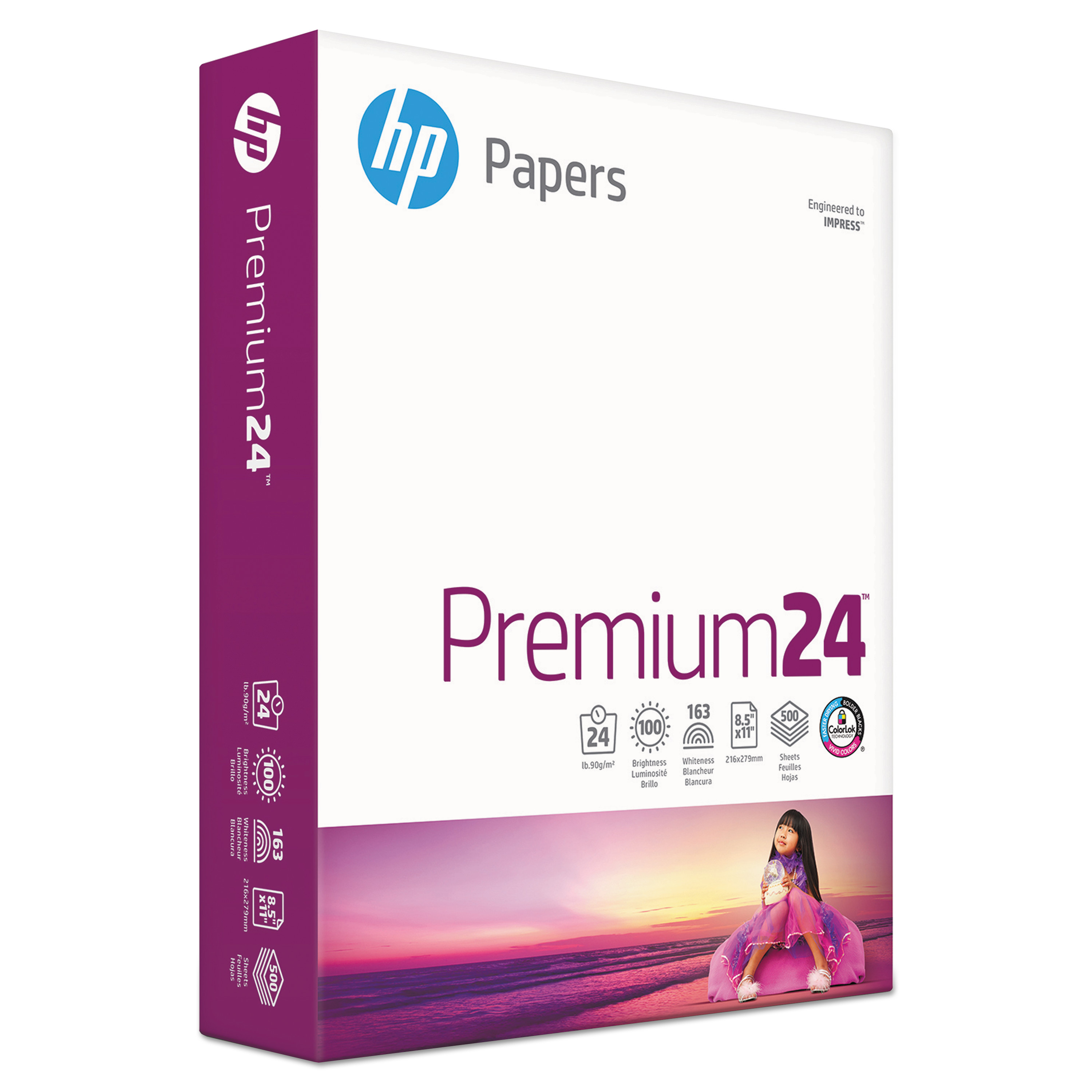 HP Premium24 Printer Paper 100 Bright 24lb 8 5 X 11 Ultra White HP Premium24 Printer Paper 100 Bright 24lb 8 5 X 11 Ultra White