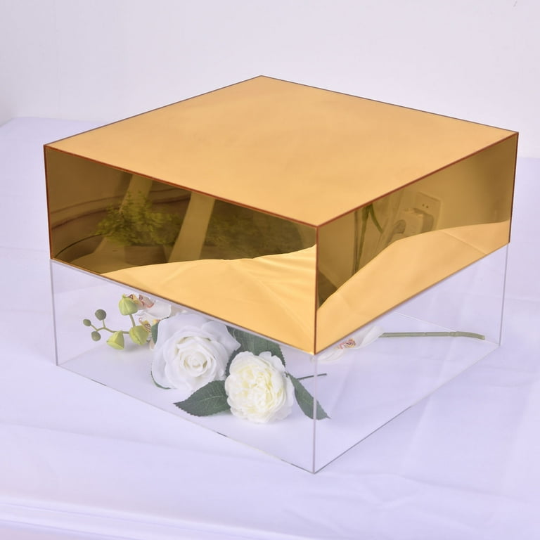 Acrylic Mirror Box Centerpieces