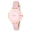 Time and Tru Pink Silicone Strap Round Pink Dial Pink Metalic Bezel ...