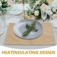 BESTYASH 4-Pack Coffee Color Polyester Dinner Table Napkins with Fabric ...