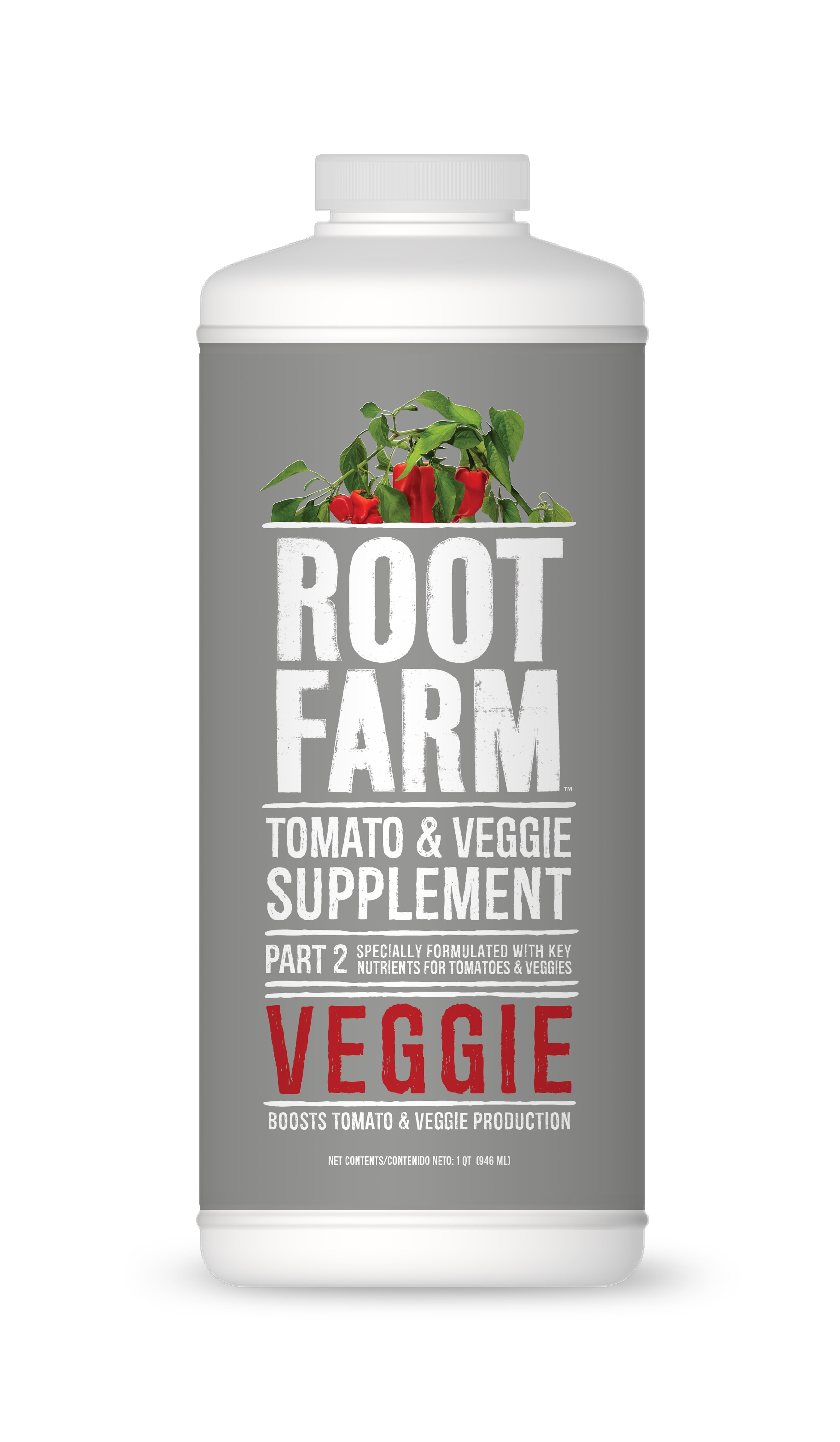 Root Farm Tomato & Veggie Supplement - Liquid Nutrient for Hydroponic ...