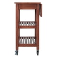 Winsome Wood Jonathan Drop Leaf Kitchen Utility Cart, Walnut Finish ...