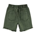 Afuyipoi Girls Jean Shorts,Ripped Breathable Straight Leg Denim Shorts ...