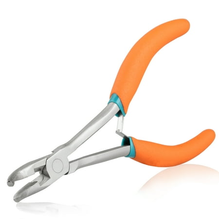 SPEEDWOX Long Reach Bent Nose Pliers with Wire Cutters Serrated Jaw ...