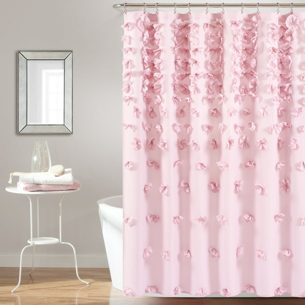 Lush Decor Riley Shower Curtain Lilac Single 72X72 - Walmart.com