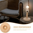 3 Pcs Table Lamp Base Accessories Nightlight Wood Base for Lamp Bedside ...