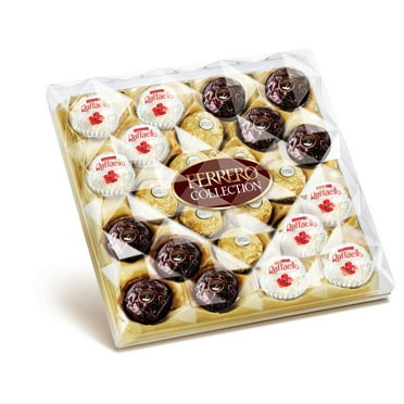 FERRERO ROCHER Fine Hazelnut Milk Chocolate Gift Box, 12 Individually ...
