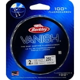 Berkley Vanish® Fluorocarbon Fishing Line, Clear, 2 lb Test Strength ...