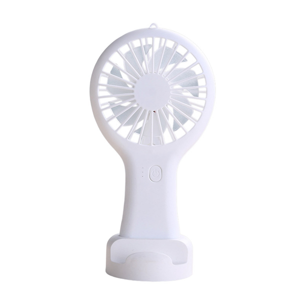 White Portable Mini Handheld Fan USB Rechargeable Fan for Office ...