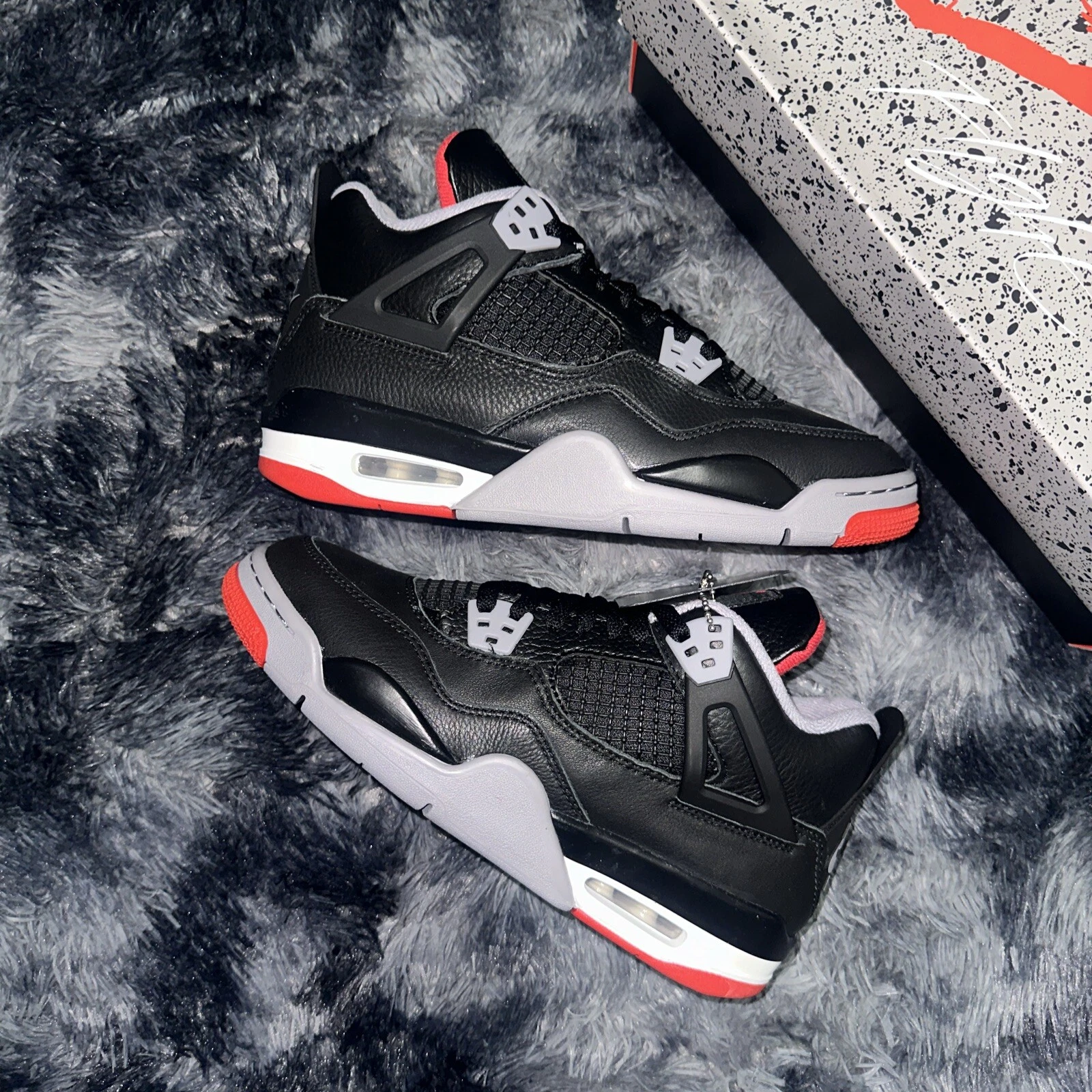 Size 7Y - A i r-Jor-dan 4 Retro Bred Reimagined FV5029-006 IN HANDS ...