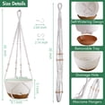 Diigabo 3-Pack 8-inch Self-Watering Hanging Planters with Macrame ...