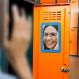 CEREM Magnetic Locker Mirror, Pink 5" x 7" - Real Glass Make-up Mirror ...