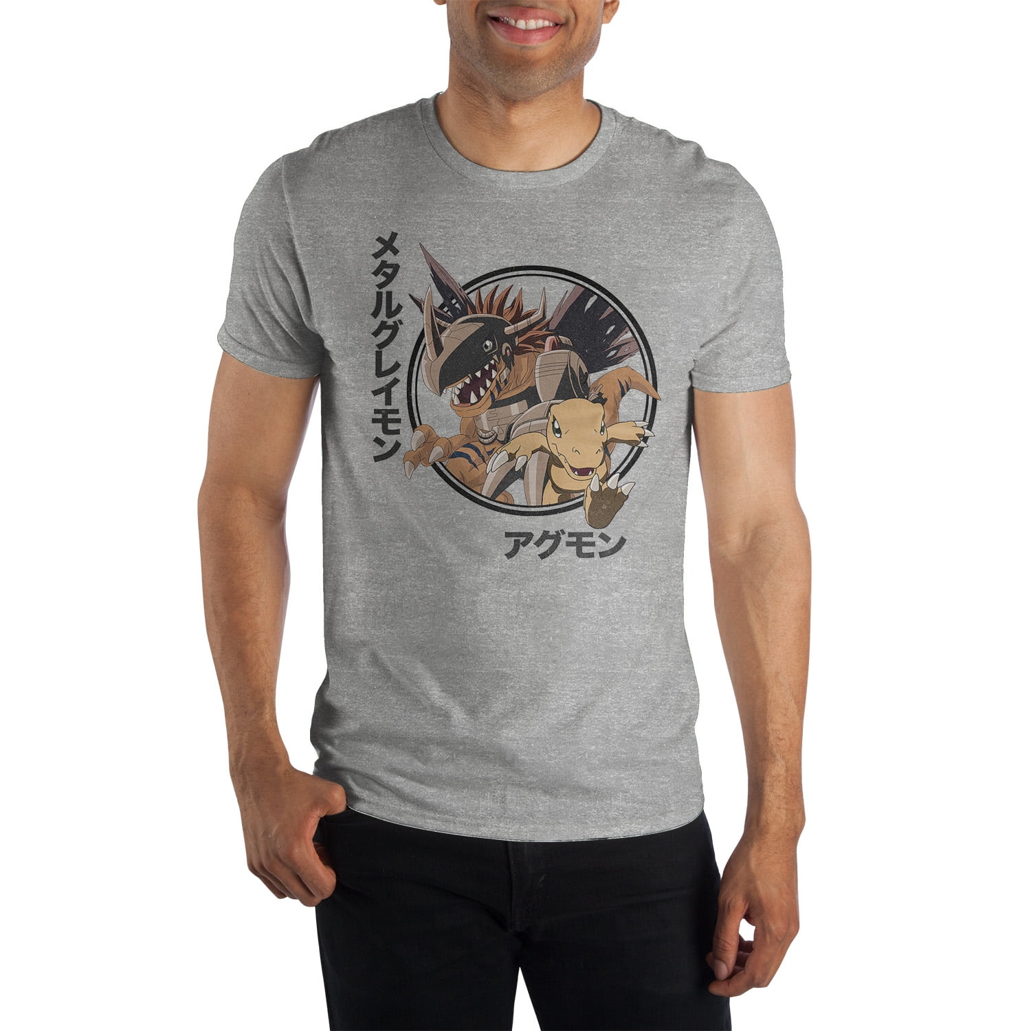 Click here for Bioworld Digimon Agumon & Metalgreymon Grey T-Shir... prices