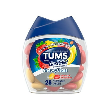 TUMS Antacid Chewable Tablets for Heartburn Relief, Ultra Strength ...