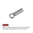 REGALWOVEN Cord End Cap ID Stainless Steel Barrel End Caps for DIY ...