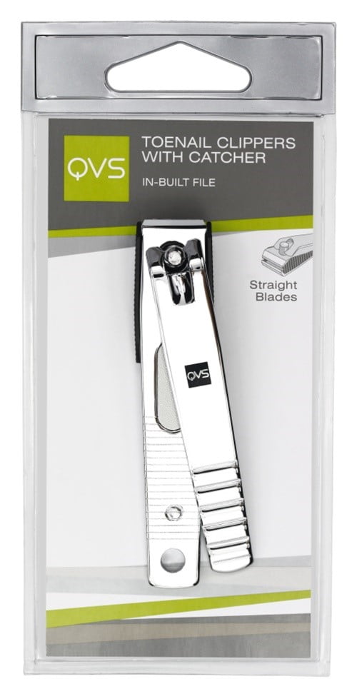 QVS Toenail Clippers Straight Blades with Catcher 10-1057 - Walmart.com