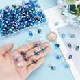 200Pcs 8 Colors Transparent Electroplate Glass Beads AB Color Plated ...