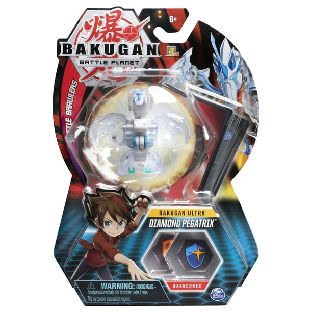 Bakugan Ultra Diamond Pegatrix Collectible Action Figure and Trading Card (3") - Walmart.com