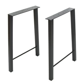 KFFKFF 28 Inch Adjustable Furniture Legs Square Solid Steel Set of 2 ...