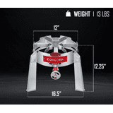CONCORD Titan Burner. Stainless Steel Single Propane Burner. Great for ...