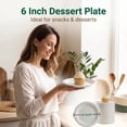 OasisSN 6 Inch Paper Plates,100 Count,Disposable Heavy Duty Plates for ...