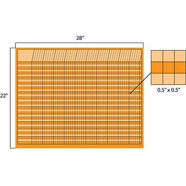 Jumbo Horizontal Incentive Chart Pack, 28 X 22, Assorted Colors With ...