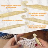 Pluokvzr 25pcs Large Crochet Hook Set 4 Sizes 12mm to 20mm Huge Crochet ...