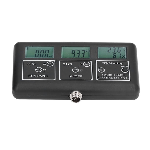 Water Quality Tester 7in1 PH ORP EC TDS CF Humidity Temperature Water ...