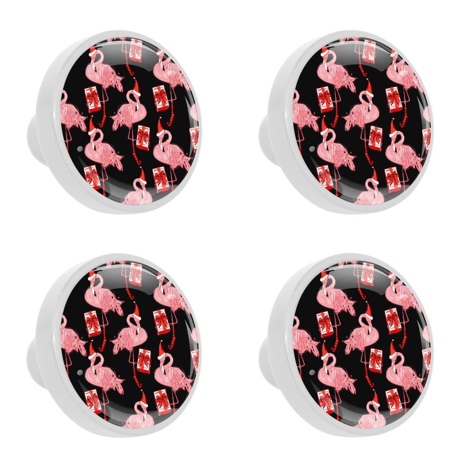 4 Pcs Flamingo Knobs for Kitchen Cabinet Cupboard Dresser Bookcase ...