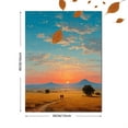 Bierstadt Evening on The Prairie Canvas Wall Art, Sunset Silhouette ...