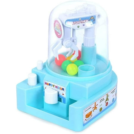 HEIBIN Mini Claw Machine, Kids Grab Ball Candy Doll Machine Toy Claw ...