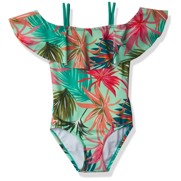 Kanu Surf Girls' Peggy UPF 50+ Beach Sport Off Shoulder One Piece ...