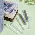 50Pcs PP Plastic Storage Tube Column with 2 Sheets Rectangle Paper ...