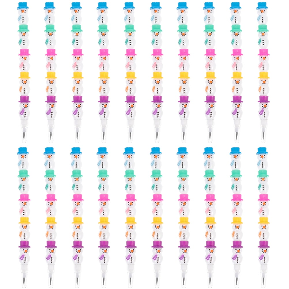 Click here for Dly 20pcs Stackable Pencils Snowman Shaped Stackin... prices