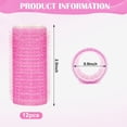12 Piece Hair Roller Set with Clips, Self Grip Hair Rollers Hair Curler ...