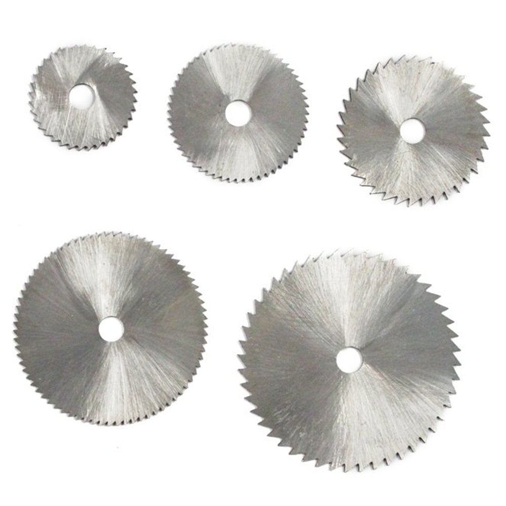 5pc High Speed Steel Saw Blades 1/4 Inch Arbor Size .8mm Assorted ...